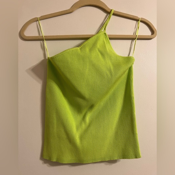 Zara | Tops | Zara Neon Green Top | Poshmark